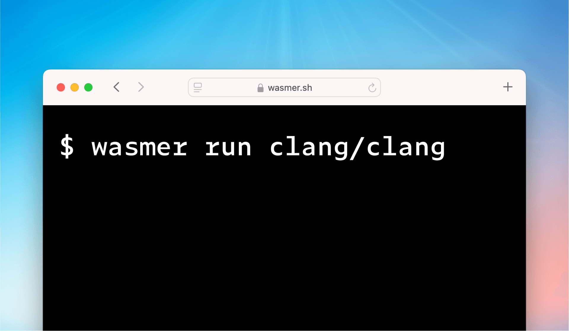 Running Clang in the browser using WebAssembly · Blog · Wasmer